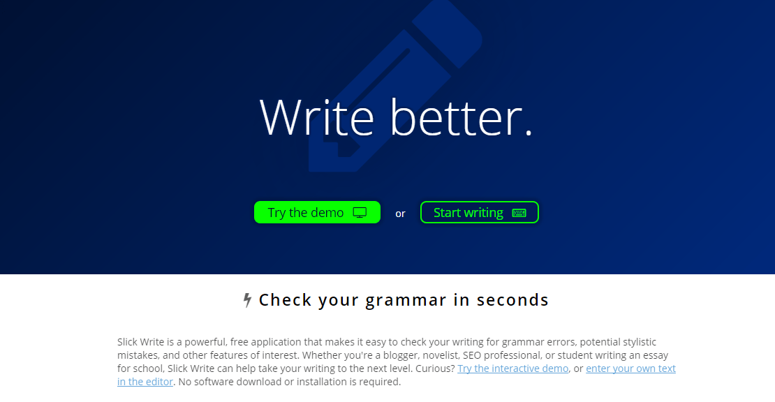 Slickwrite how to write seo optimized content Weblizar